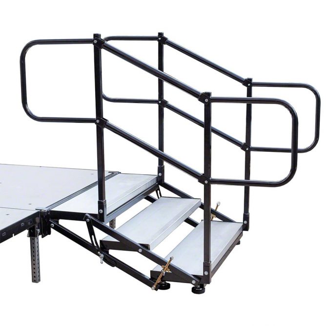 Stage Stairs- Adjustable | GALLATIN EVENT RENTAL